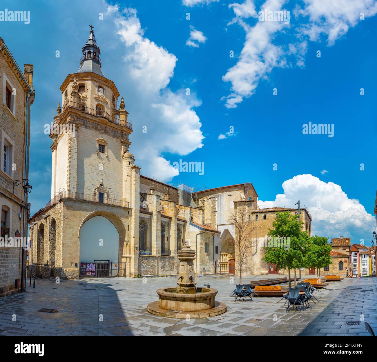 Santa Maria Cathedral of Vitoria Gasteiz in Spain Stock Photo - Alamy