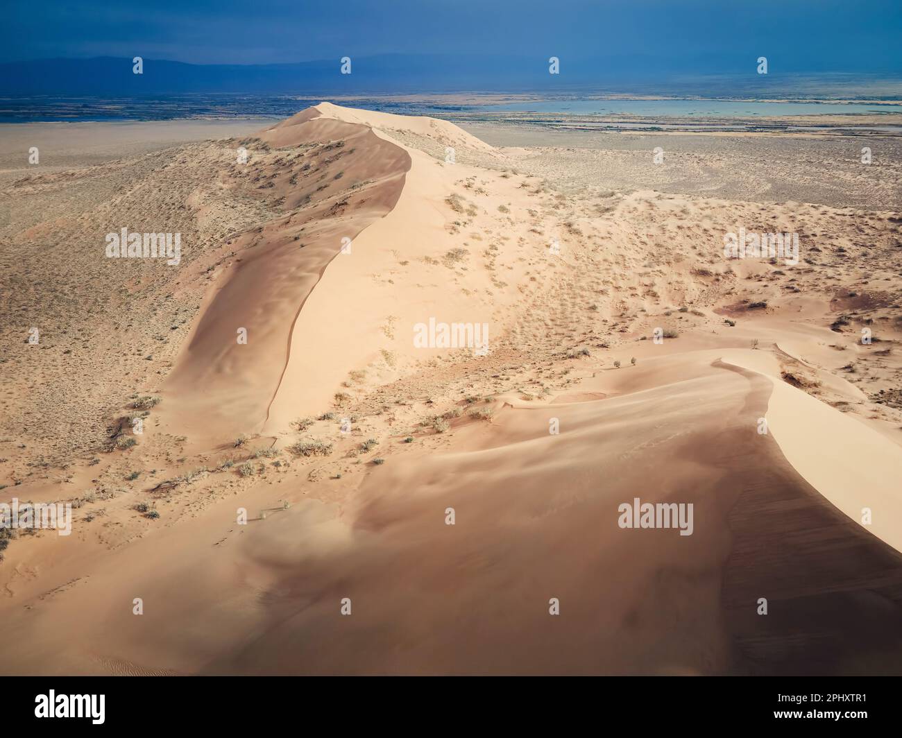 Aerial drone shot yellow sand hi-res stock photography and images - Alamy