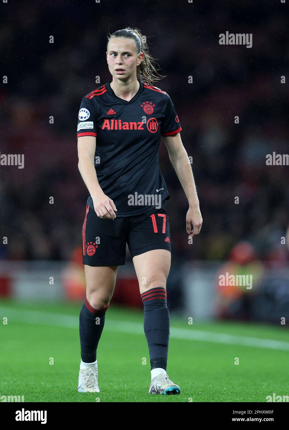 London, UK. 29th Mar, 2023. Klara Buhl of Bayern Munich during the UEFA ...