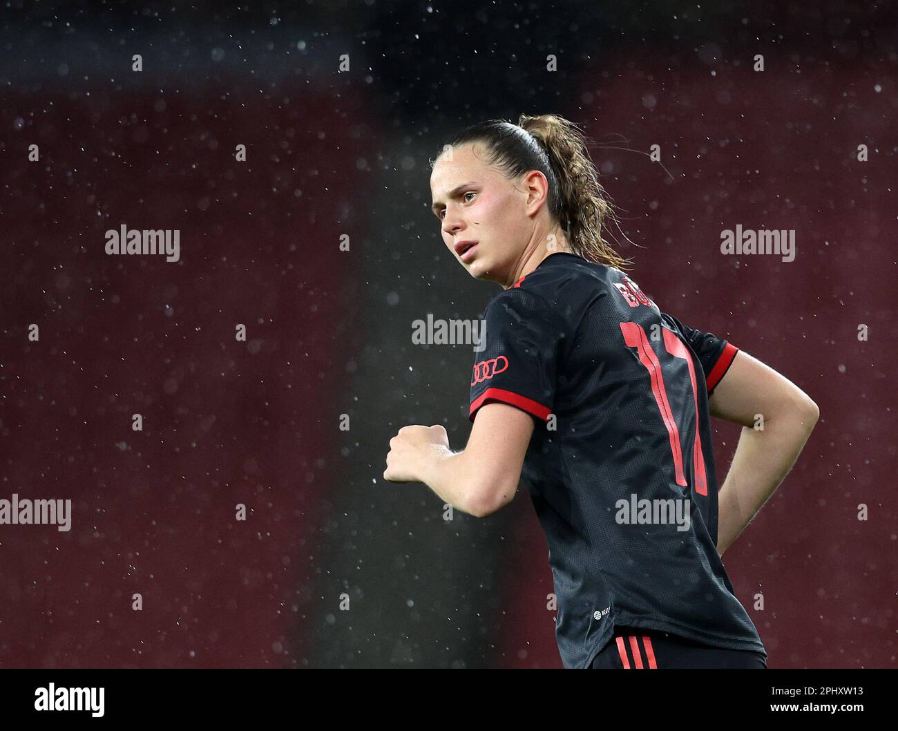London, UK. 29th Mar, 2023. Klara Buhl of Bayern Munich during the UEFA ...