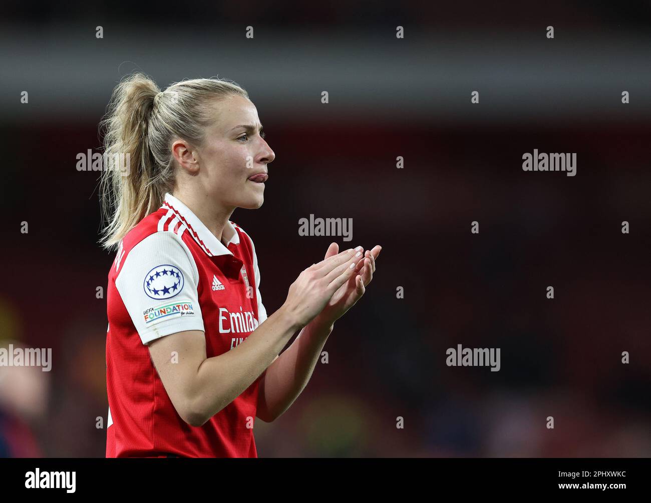 London, UK. 29th Mar, 2023. Leah Williamson of Arsenal during the UEFA ...