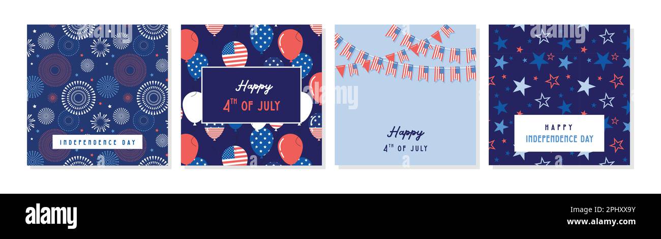 4th of July - Independence Day of America. Template background for ...