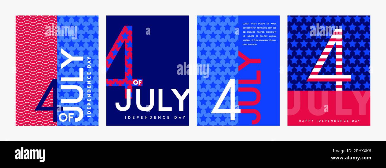 4th of July - Independence Day of America. Template background for ...