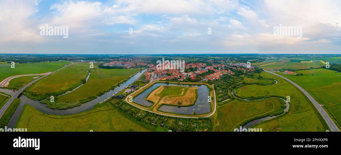 Panorama view of Ribe castle in Denmark Stock Photo - Alamy