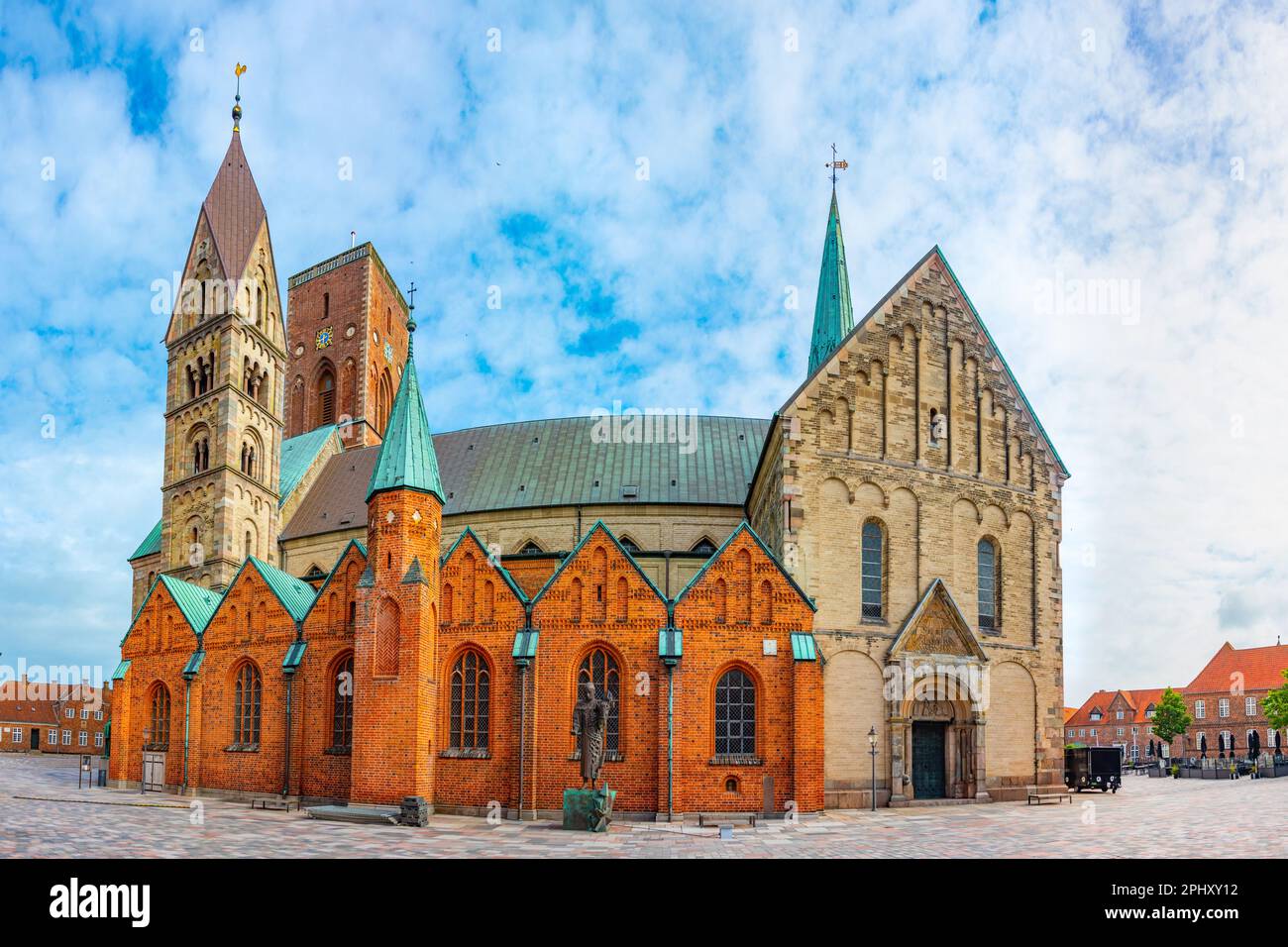 View of Ribe cathedral in Denmark Stock Photo - Alamy