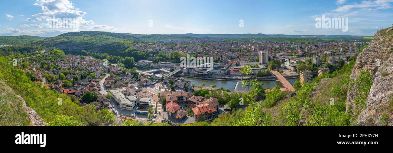 aerial view of the bulgarian city lovech Stock Photo - Alamy