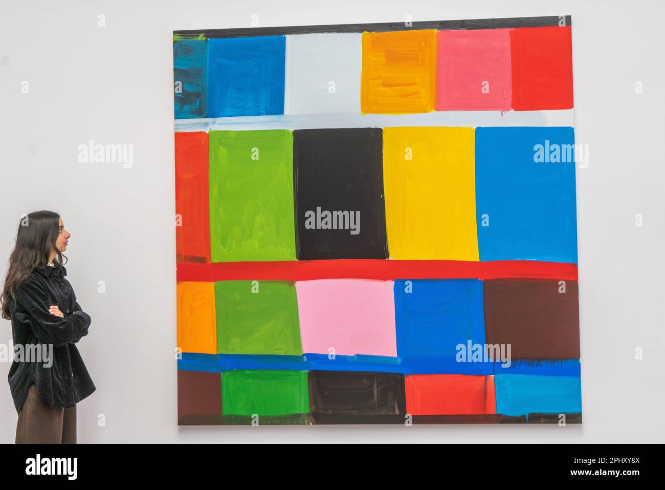 London UK 30 March 2023. Color Memories, 2022. Oil on linen. Exhibition ...