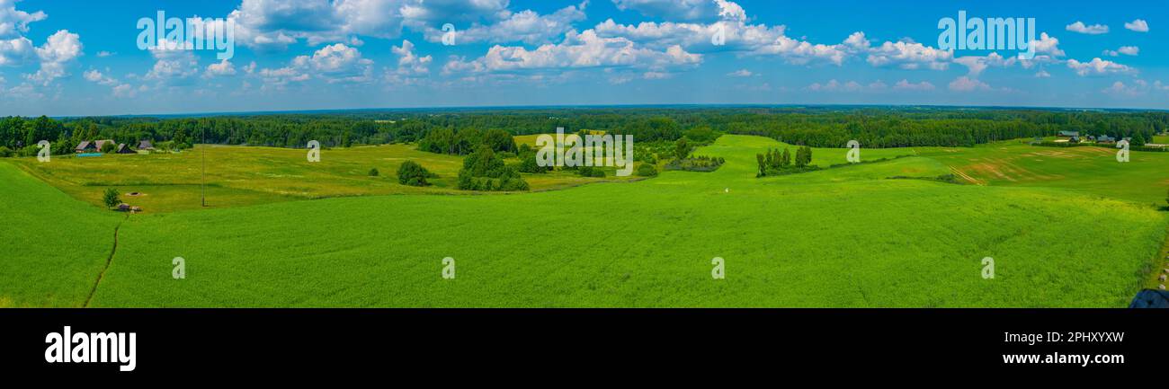 Panorama view of Setomaa region of Estonia Stock Photo - Alamy