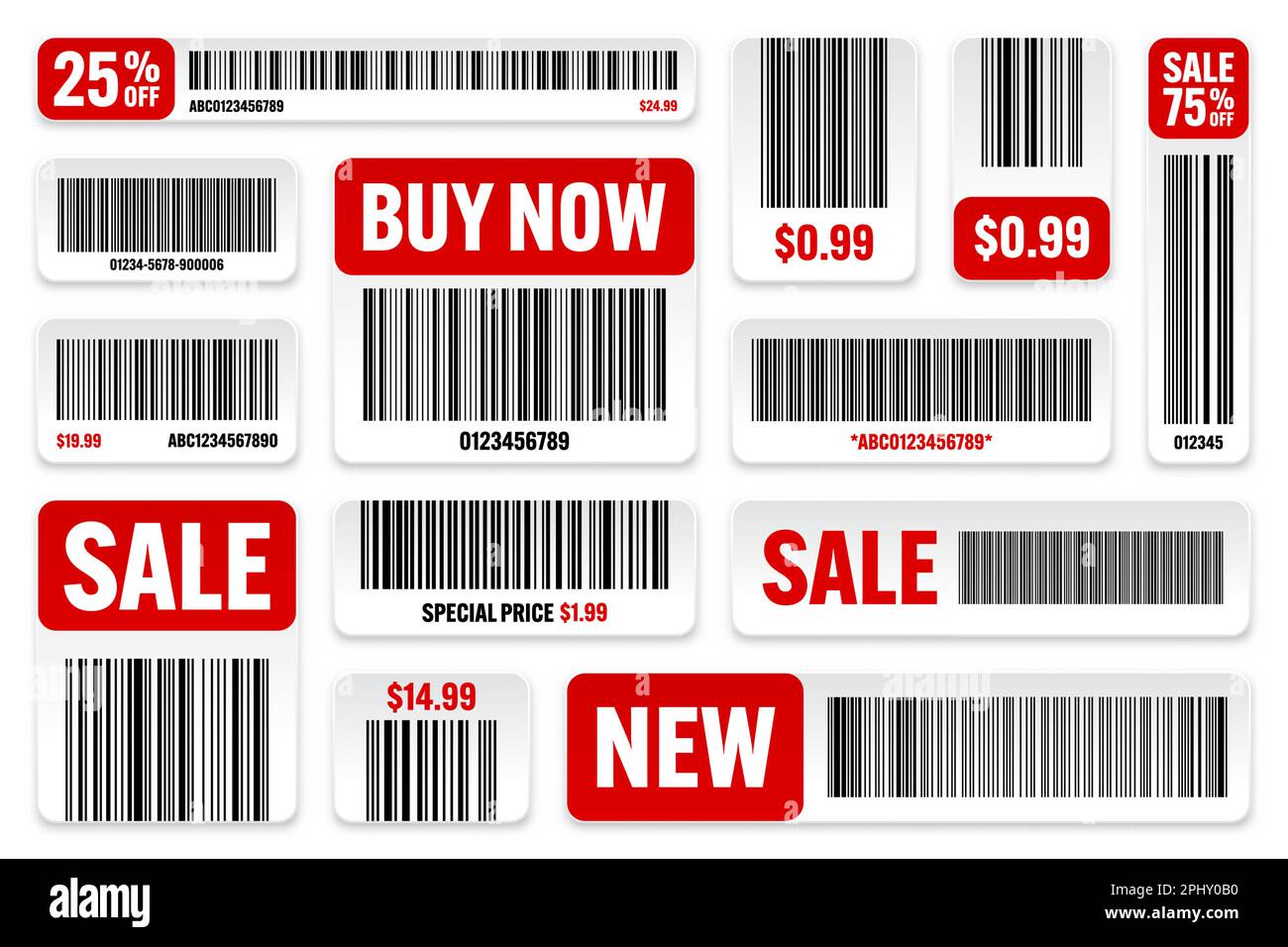 Supermarket price stickers Stock Vector Images - Alamy