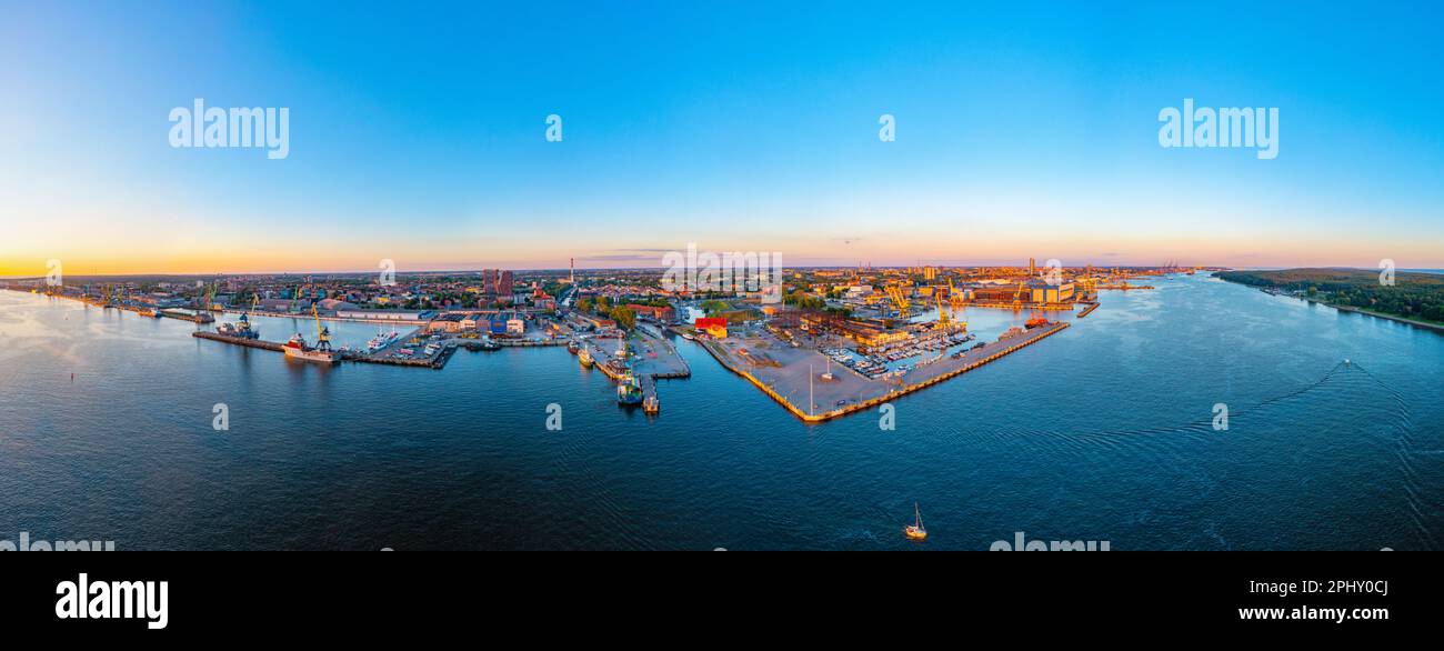 Aerial view port klaipeda in hi-res stock photography and images - Alamy