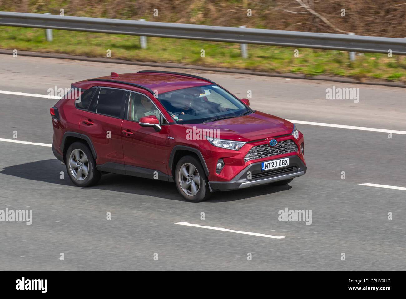 2020 Red TOYOTA RAV4 RAV 4 Hybrid Electric SUV 2487cc 1 speed CVT Stock ...