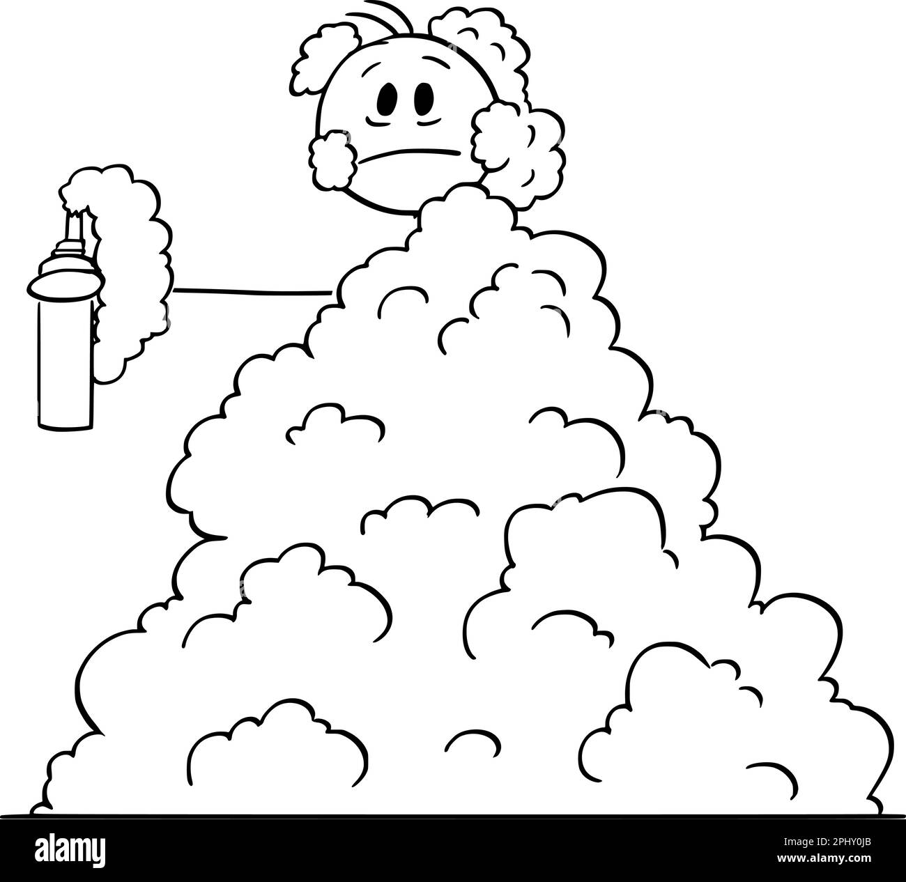 Whipping cream topping Stock Vector Images - Alamy