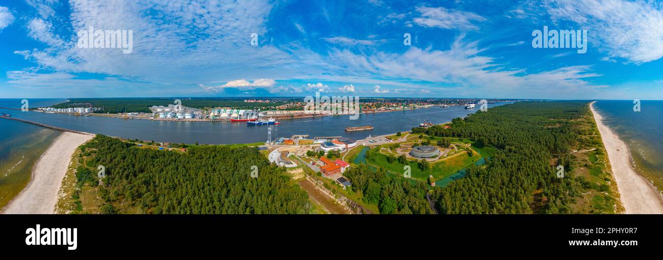 Aerial view of the Lithuanian Sea Museum in Smiltyne Stock Photo - Alamy