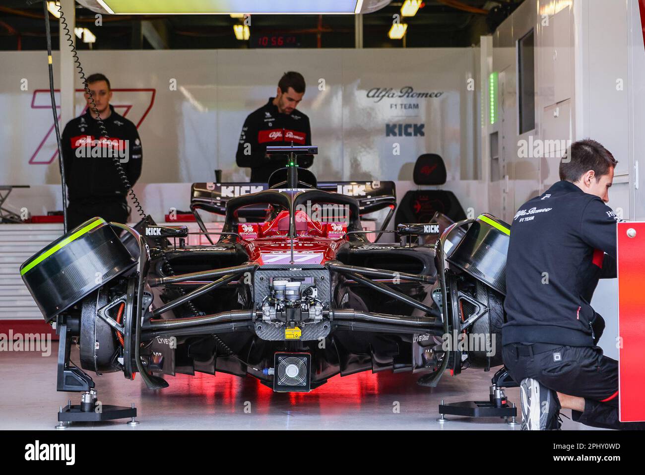 Melbourne, Australia. 30th Mar, 2023. Front end detail of the Alfa ...