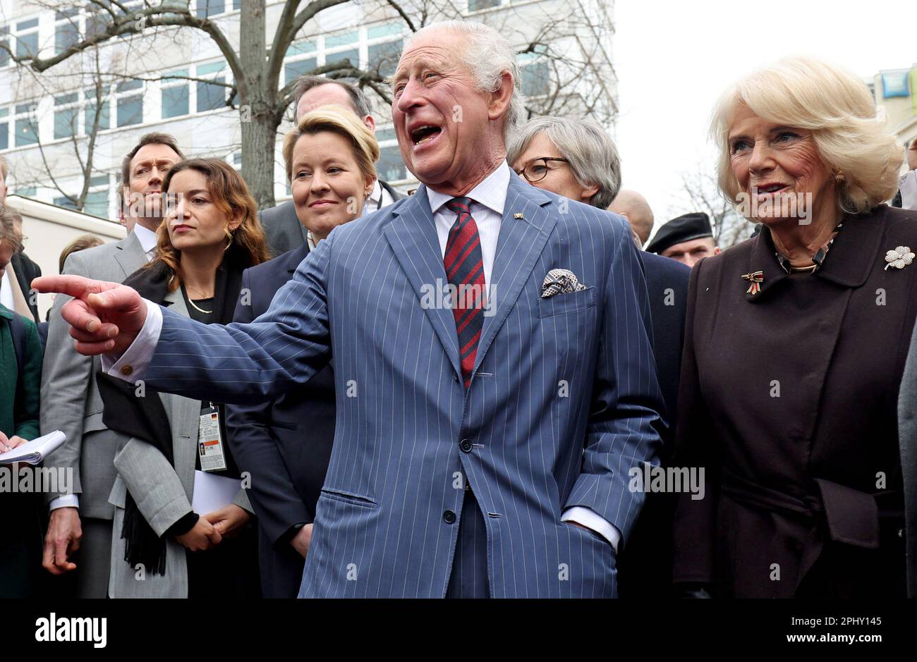 King Charles III and the Queen Consort with Berlin mayor Franziska ...