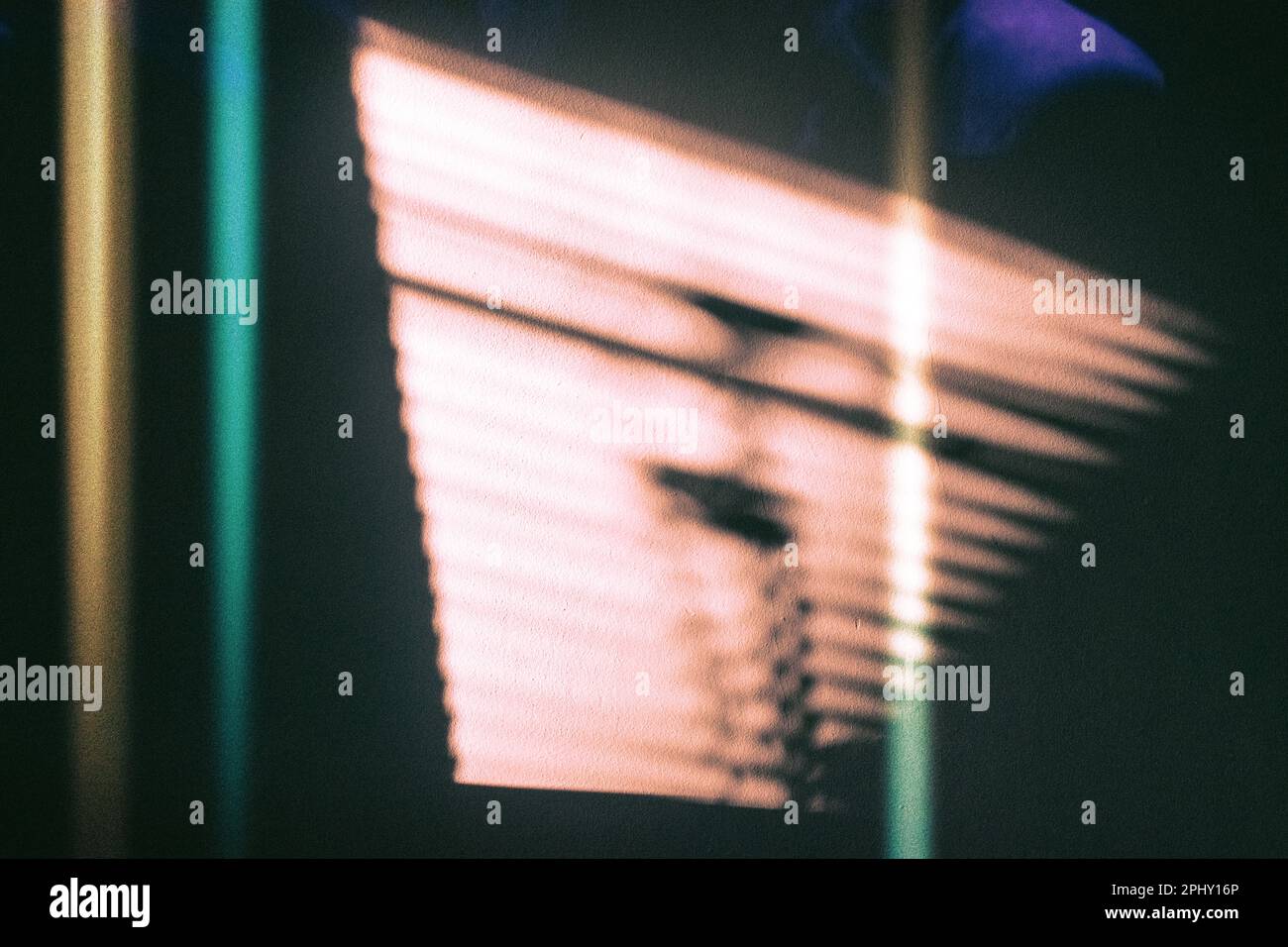 Abstract light reflections and shadows on wall Stock Photo - Alamy