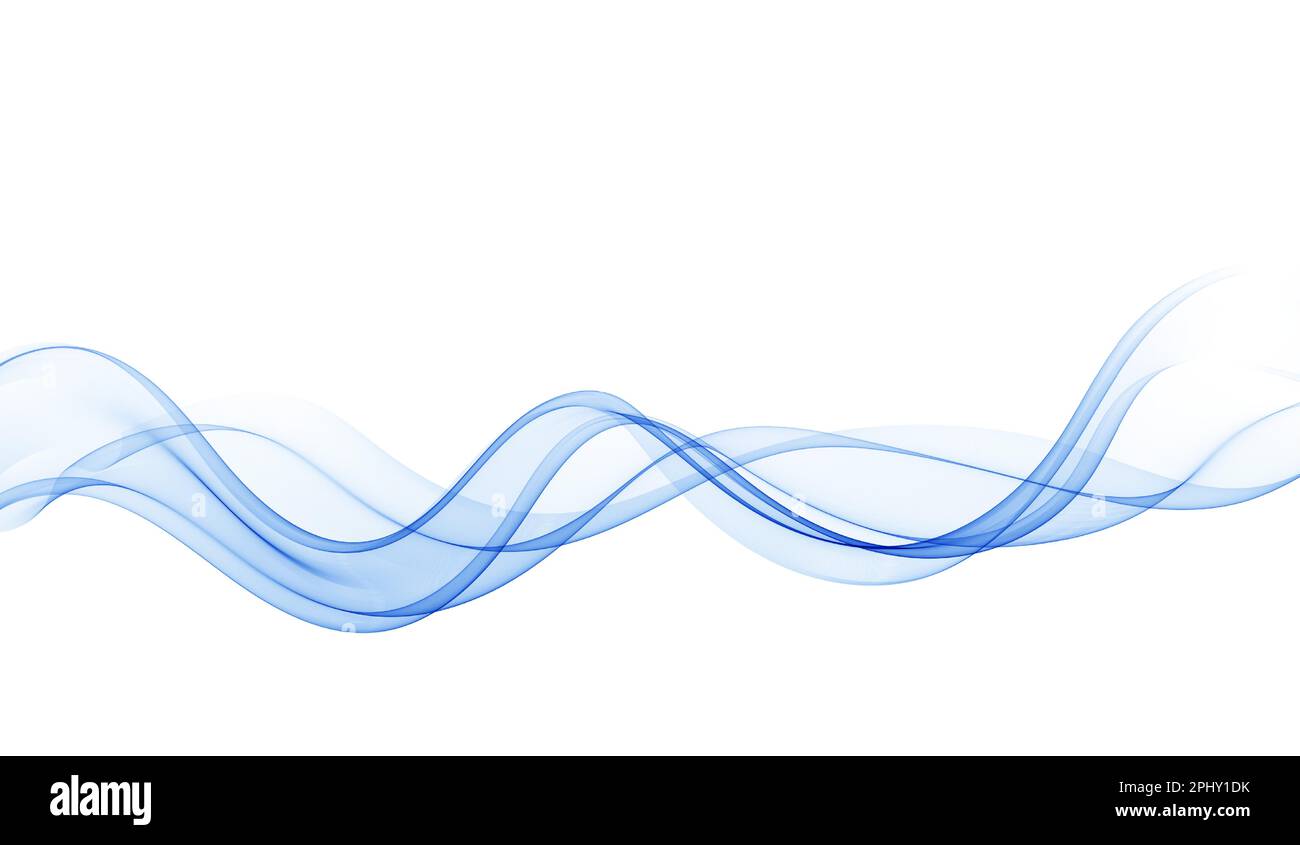 Abstract blue wave vector background of wave long transparent Stock ...