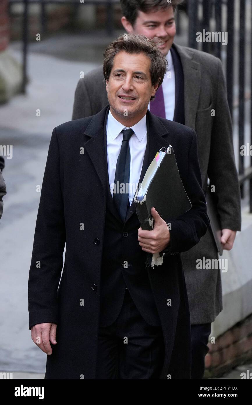 Attorney David Sherborne arrives at the Royal Courts Of Justice in ...