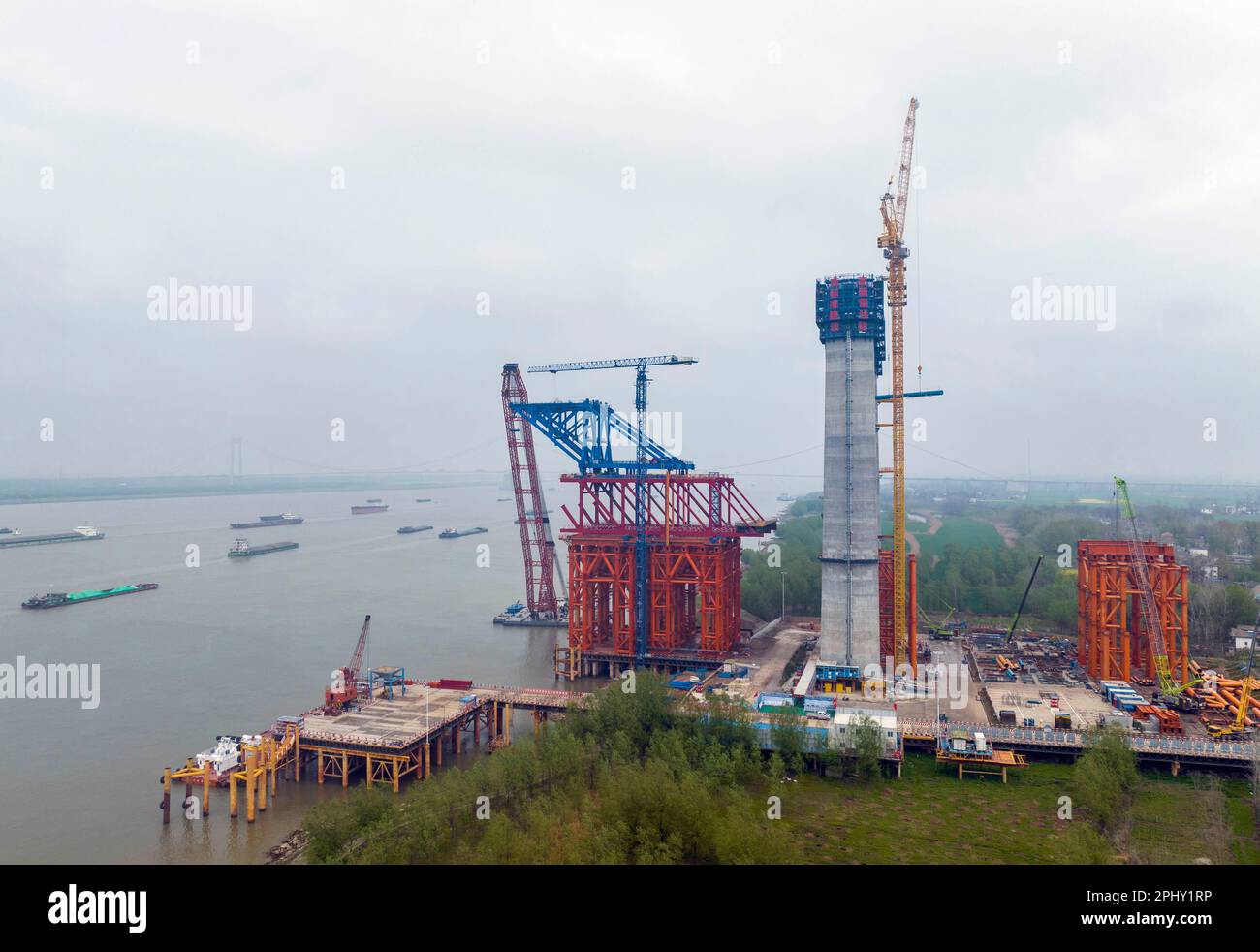 MAANSHAN, CHINA - MARCH 30, 2023 - Aerial photo taken on March 30, 2023 ...