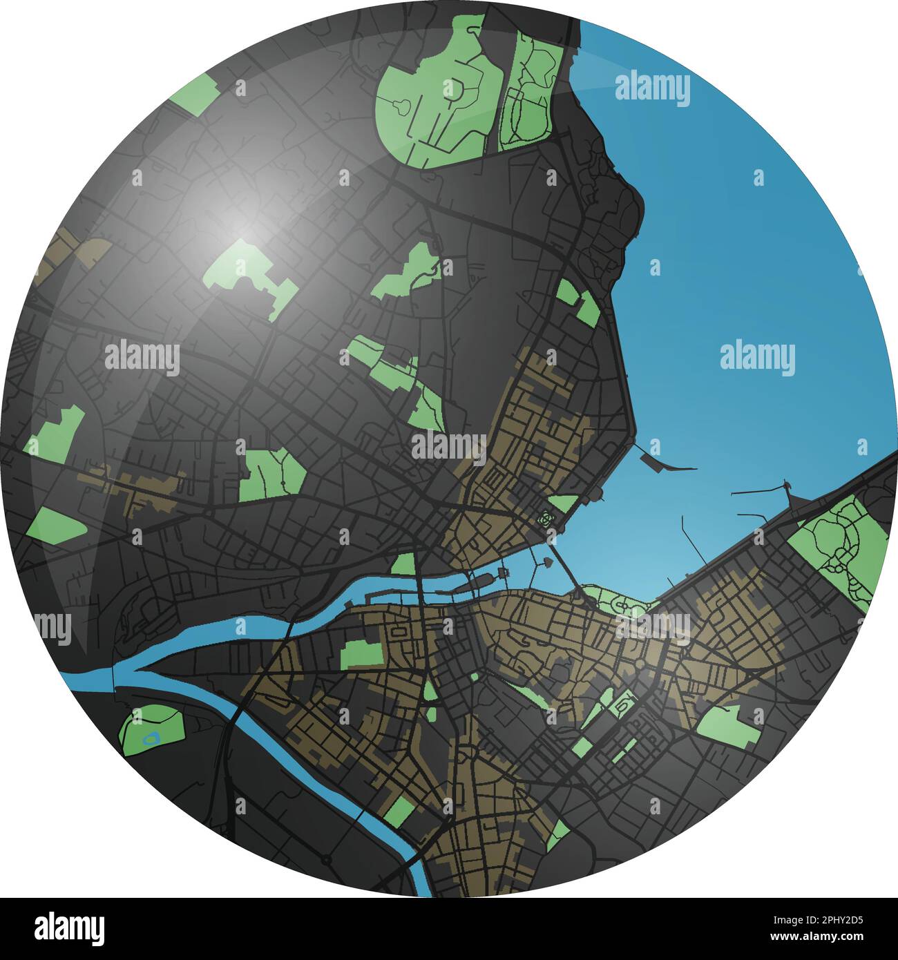 Geneva vector map button with dark colors Stock Vector Image & Art - Alamy