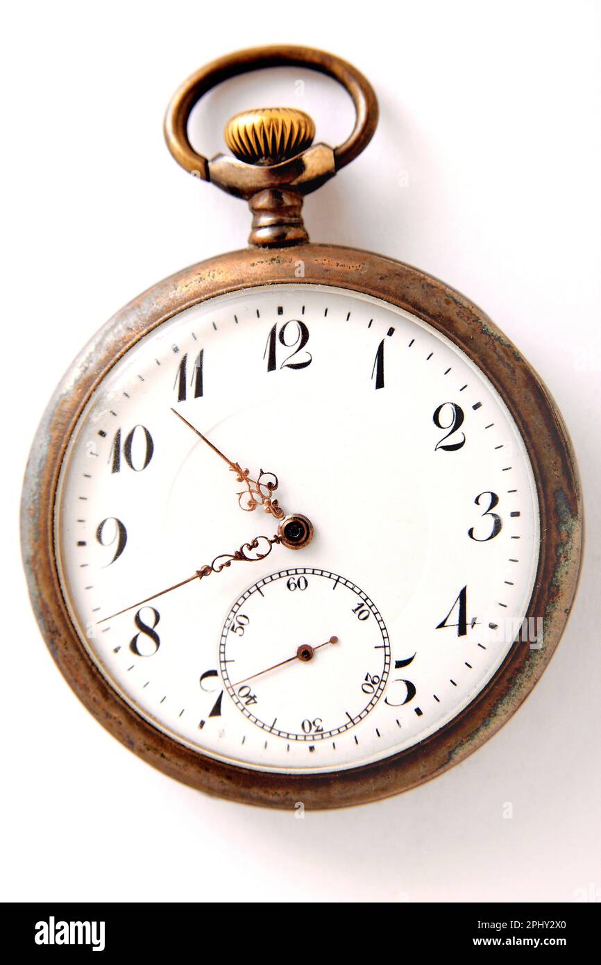 old pocketwatch, cutout Stock Photo - Alamy