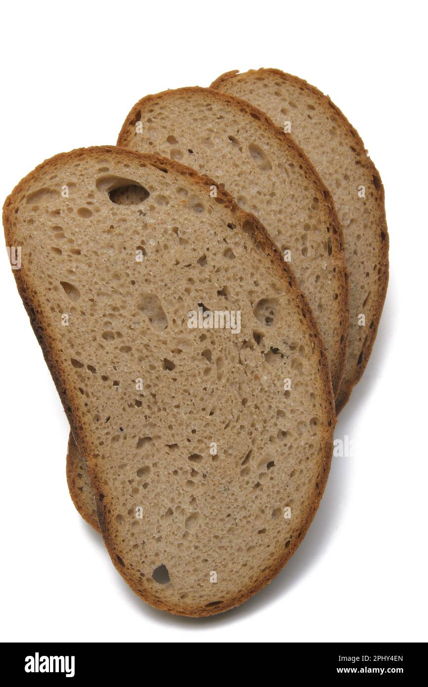 slices of brown bread, cutout Stock Photo - Alamy