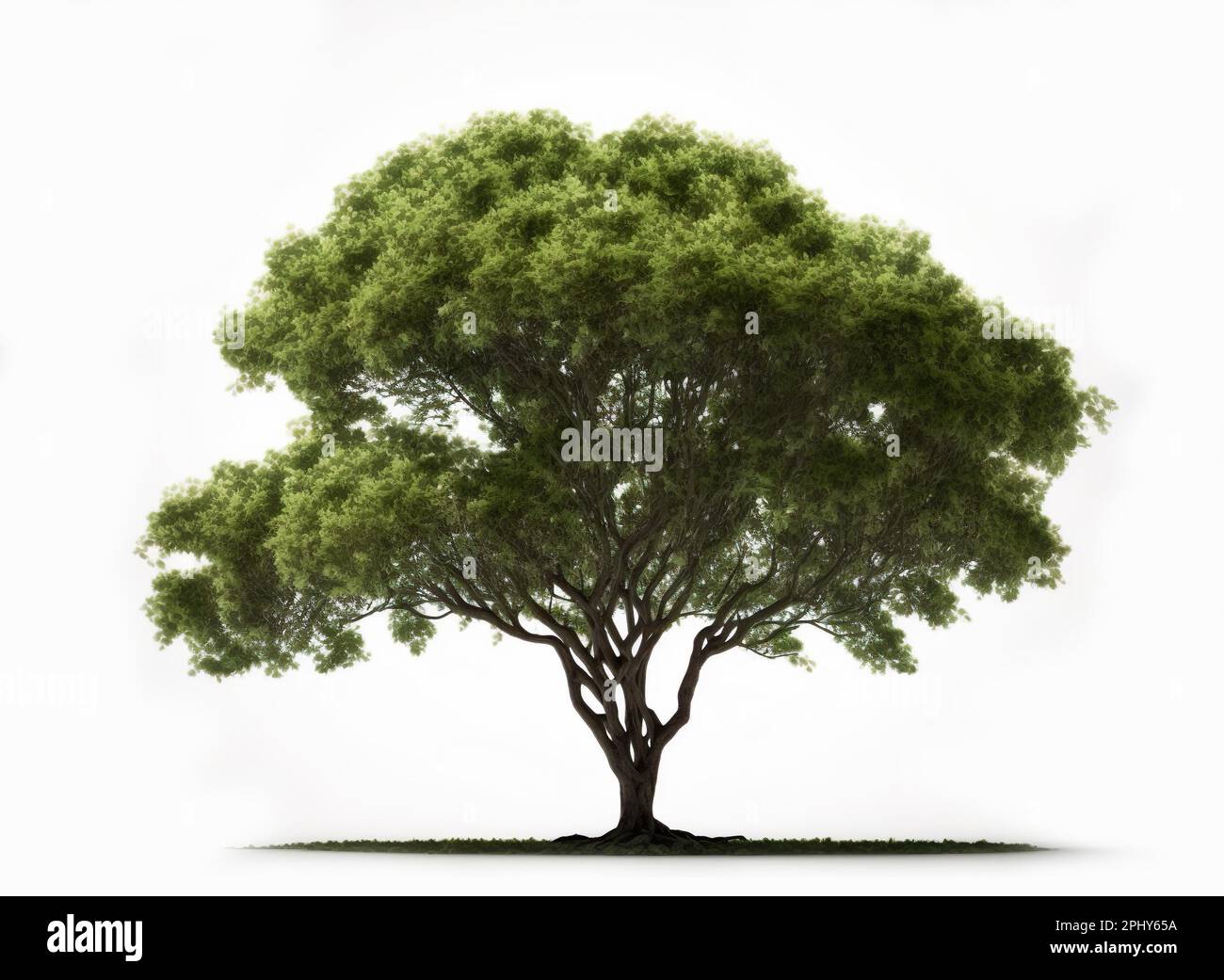 Forest deciduous trees Cut Out Stock Images & Pictures - Alamy