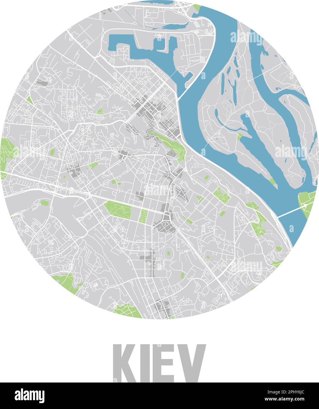 Minimalistic Kiev city map icon Stock Vector Image & Art - Alamy