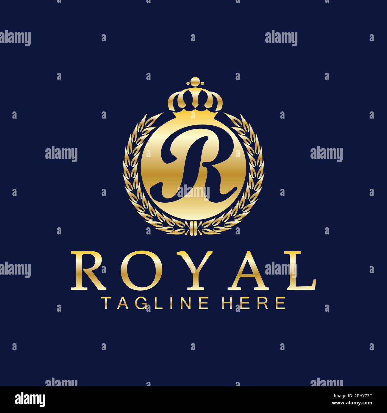 R initial royal crown logo. Royal, King, queen luxury symbol. Font ...