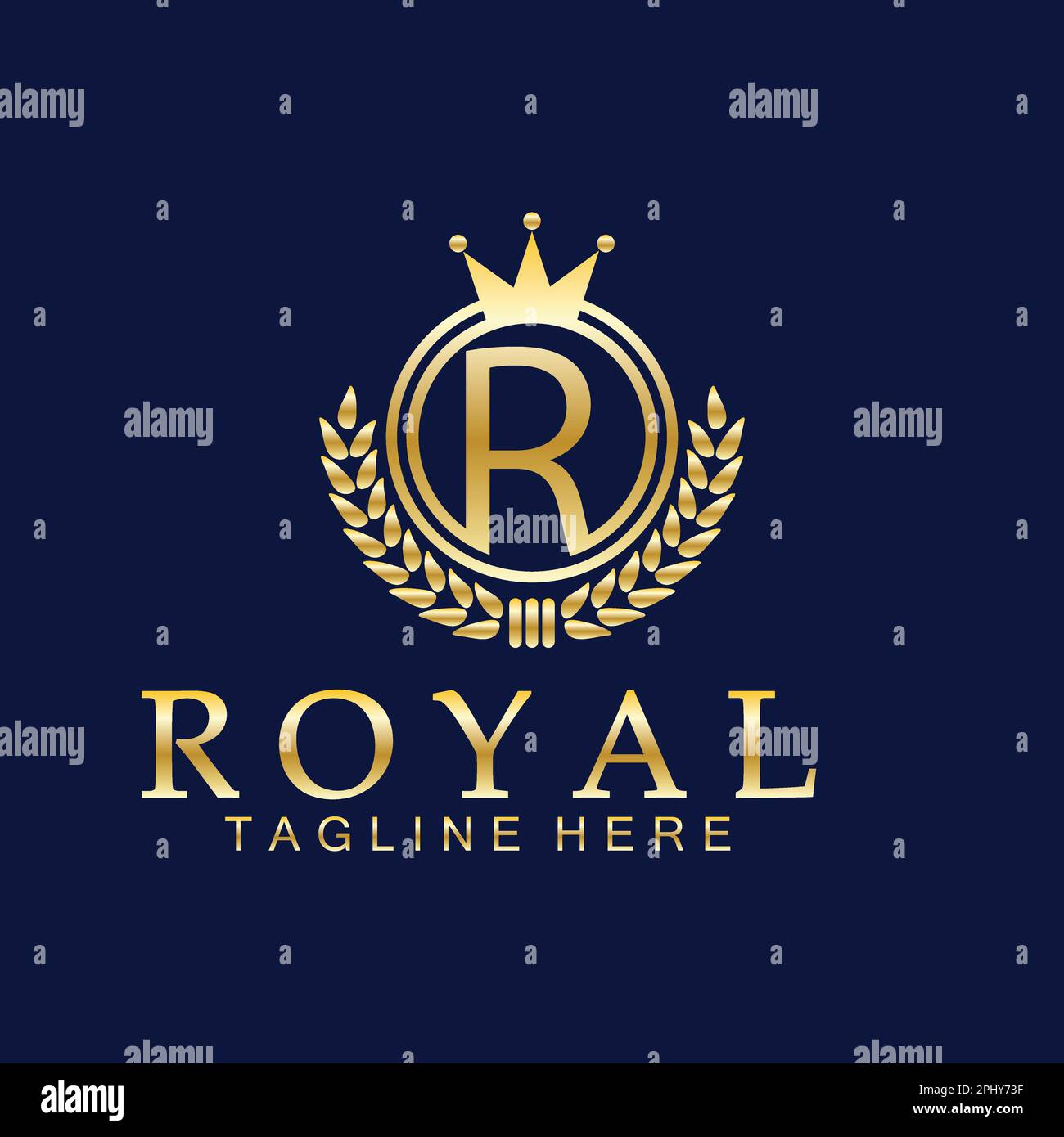 R initial royal crown logo. Royal, King, queen luxury symbol. Font ...