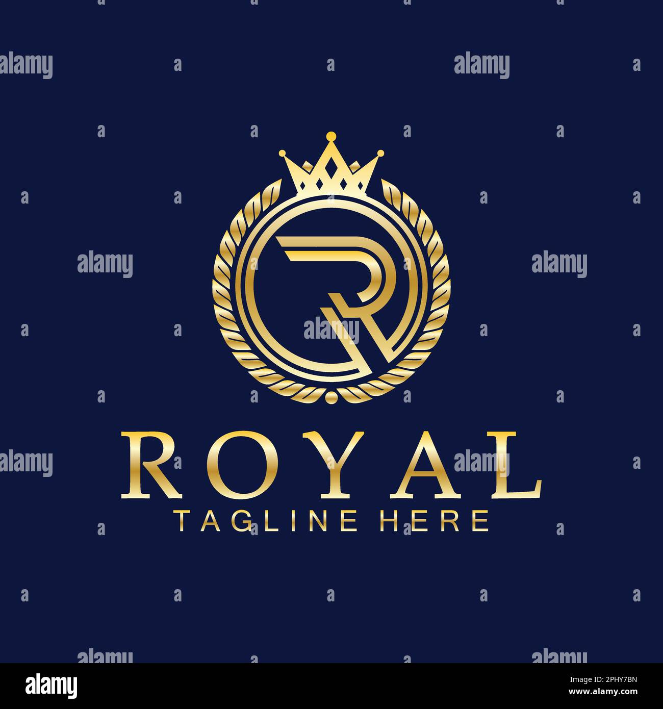 R initial royal crown logo. Royal, King, queen luxury symbol. Font ...