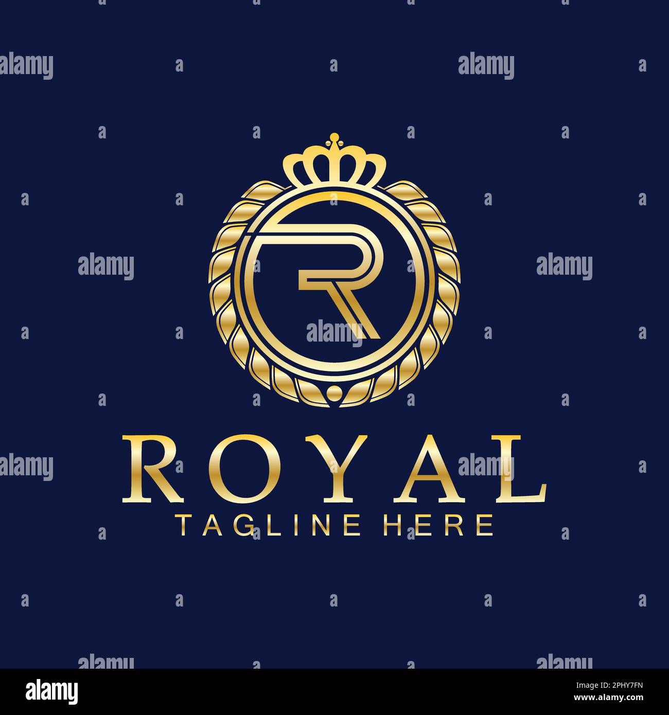 R initial royal crown logo. Royal, King, queen luxury symbol. Font ...