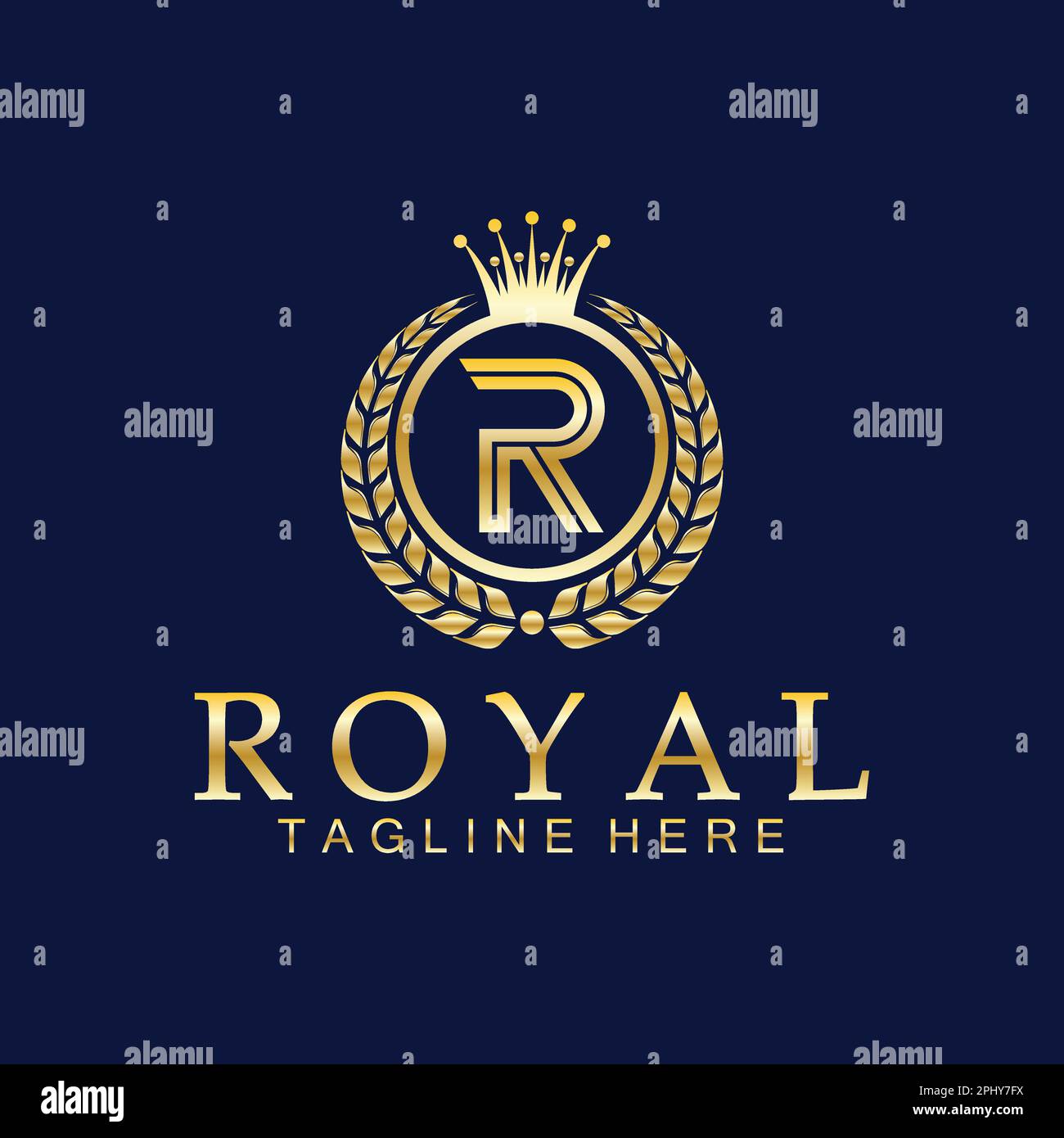 R initial royal crown logo. Royal, King, queen luxury symbol. Font ...