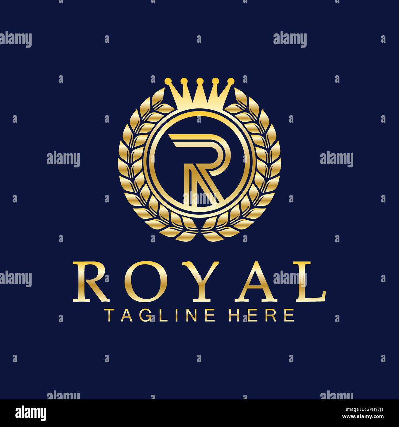 R initial royal crown logo. Royal, King, queen luxury symbol. Font ...