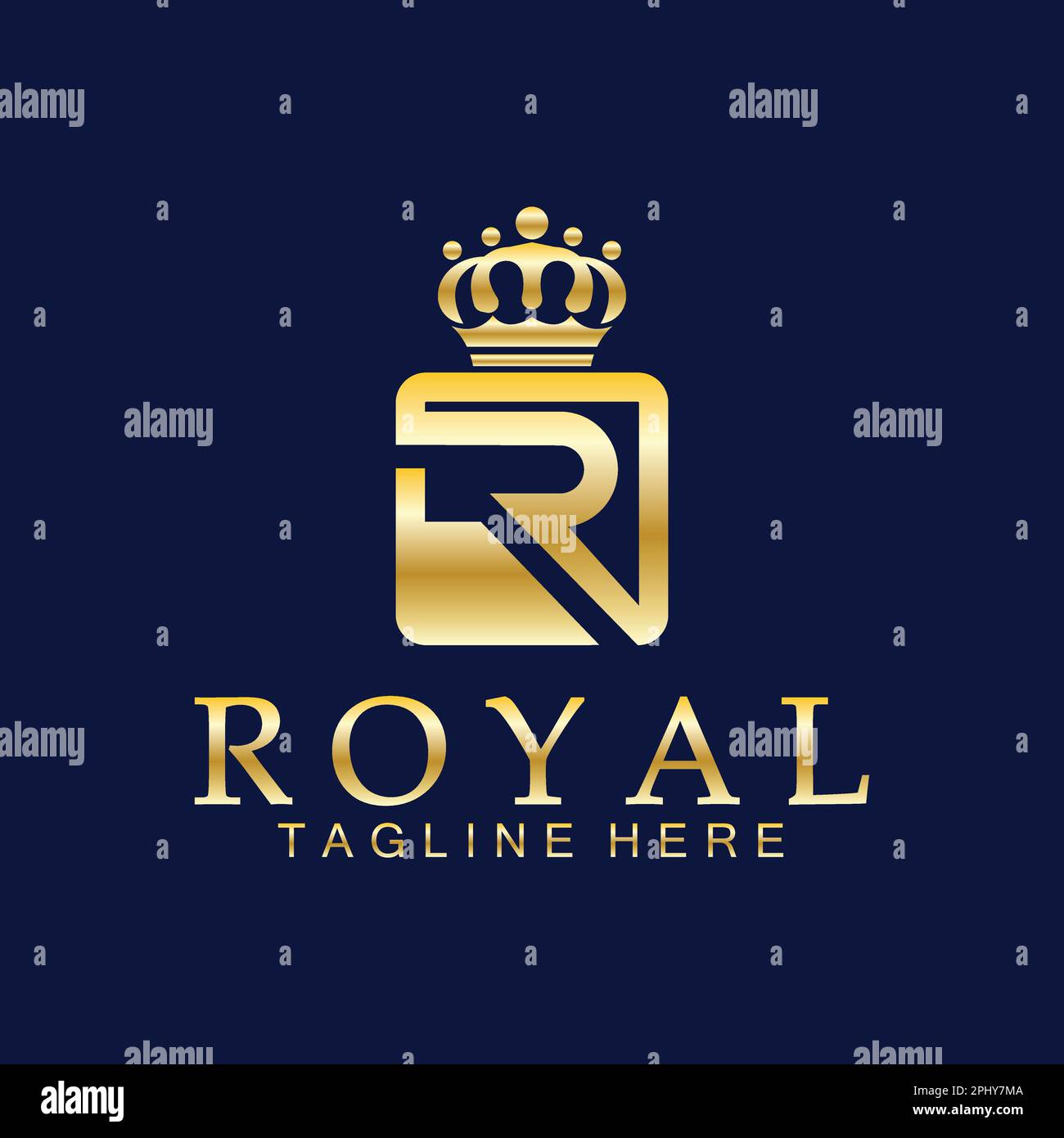R initial royal crown logo. Royal, King, queen luxury symbol. Font ...