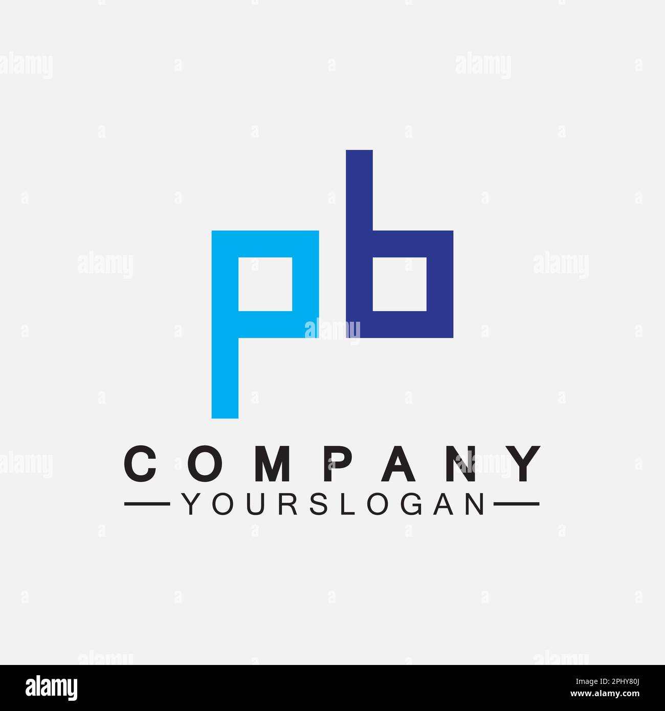 PB letter logo. Creative and Minimalist Letter BP PB Logo Design Stock ...