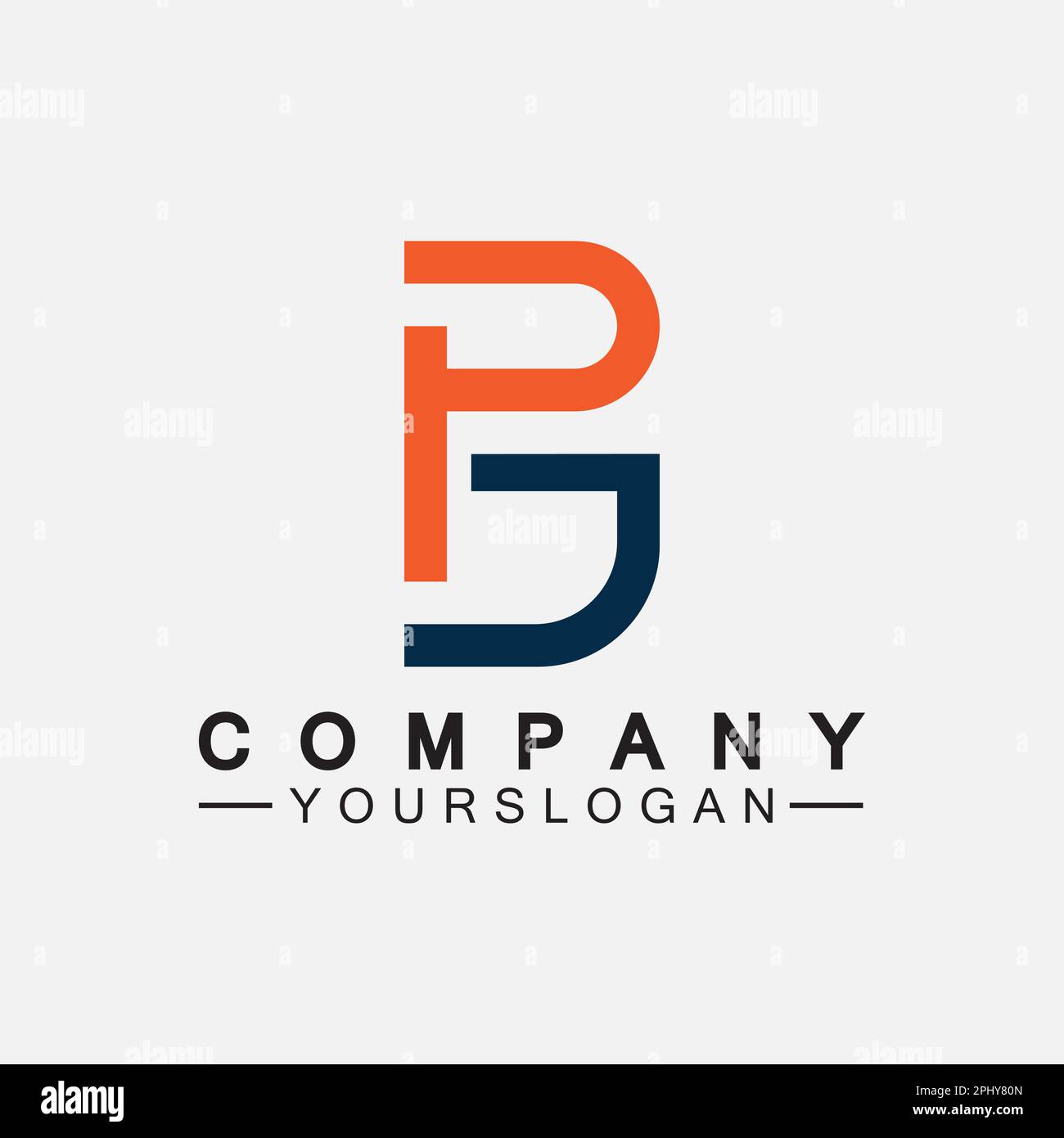 PB letter logo. Creative and Minimalist Letter BP PB Logo Design Stock ...