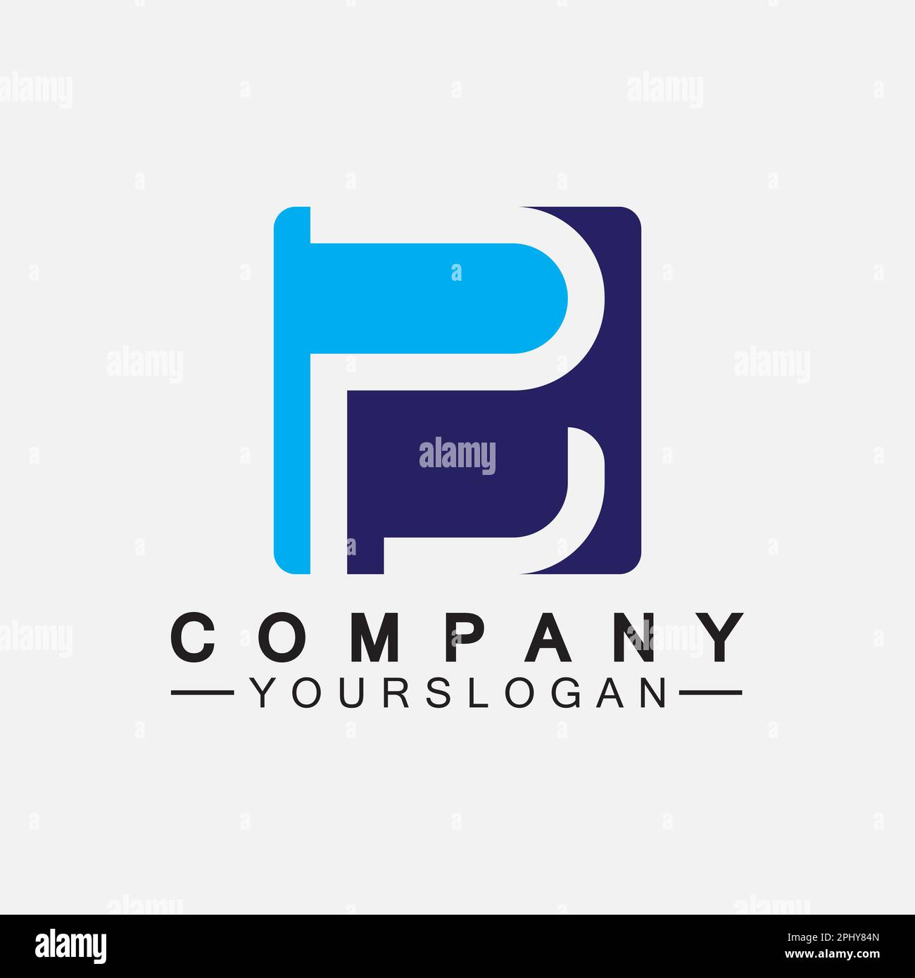 PB letter logo. Creative and Minimalist Letter BP PB Logo Design Stock ...