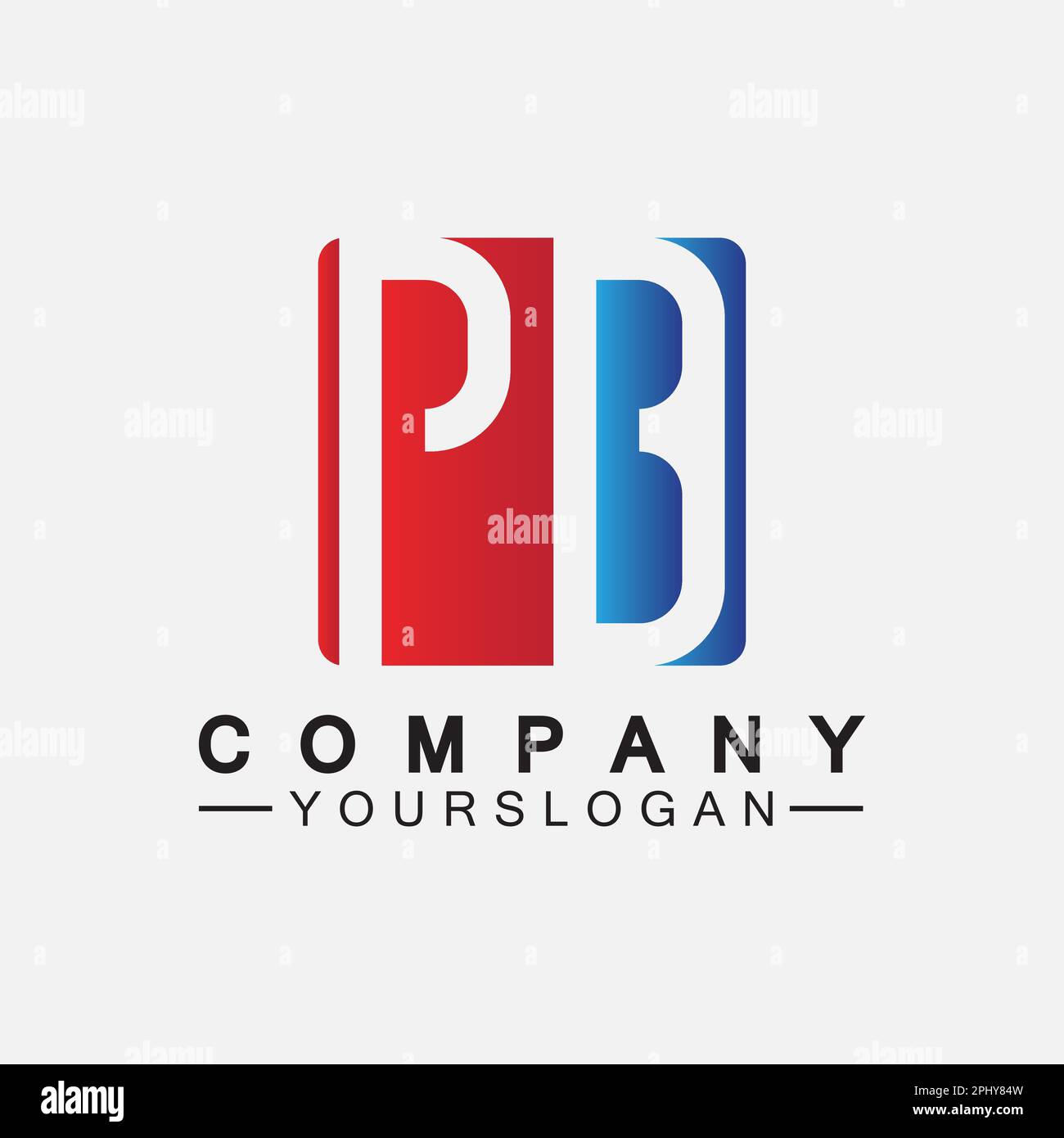 PB letter logo. Creative and Minimalist Letter BP PB Logo Design Stock ...