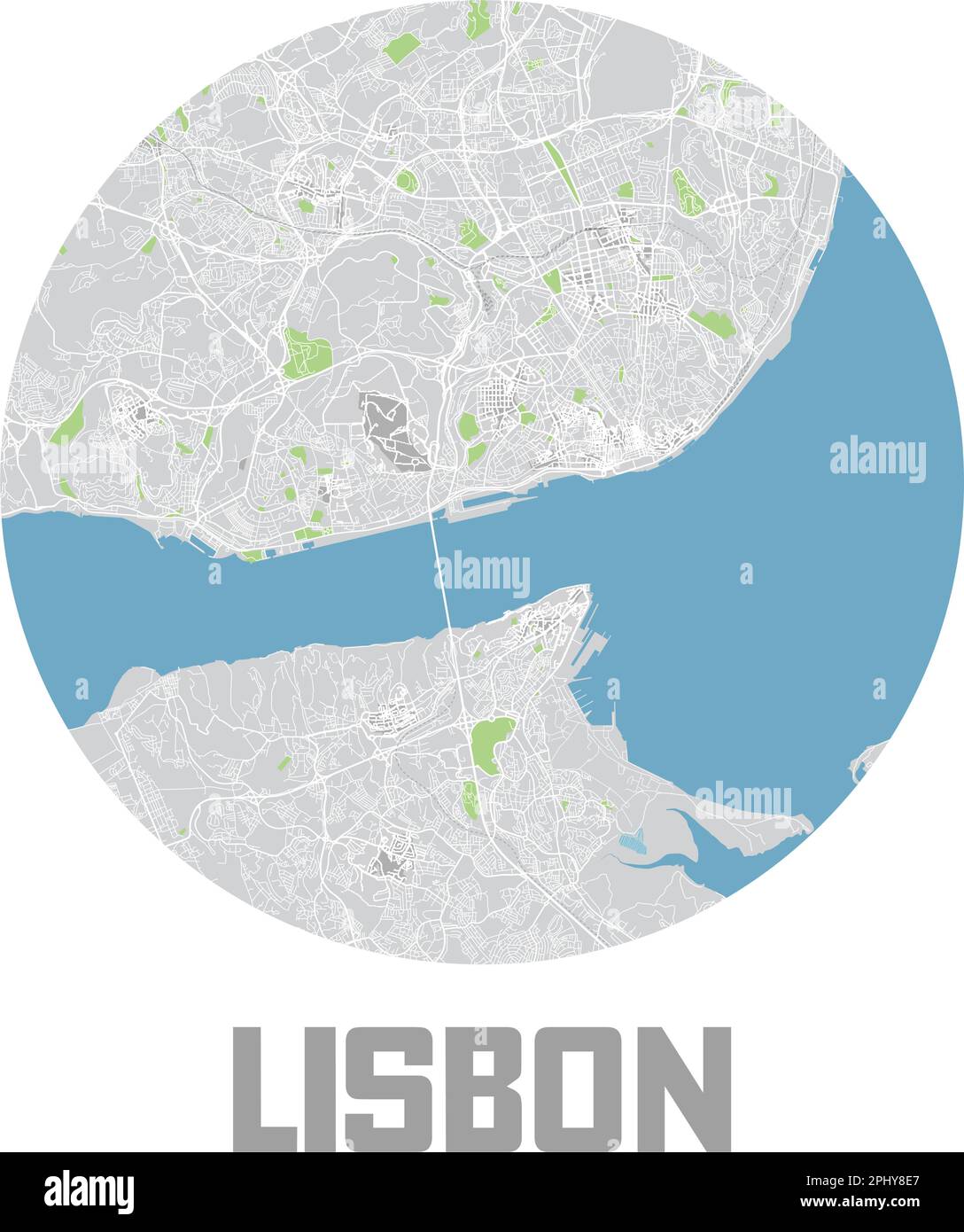 Minimalistic Lisbon city map icon Stock Vector Image & Art - Alamy