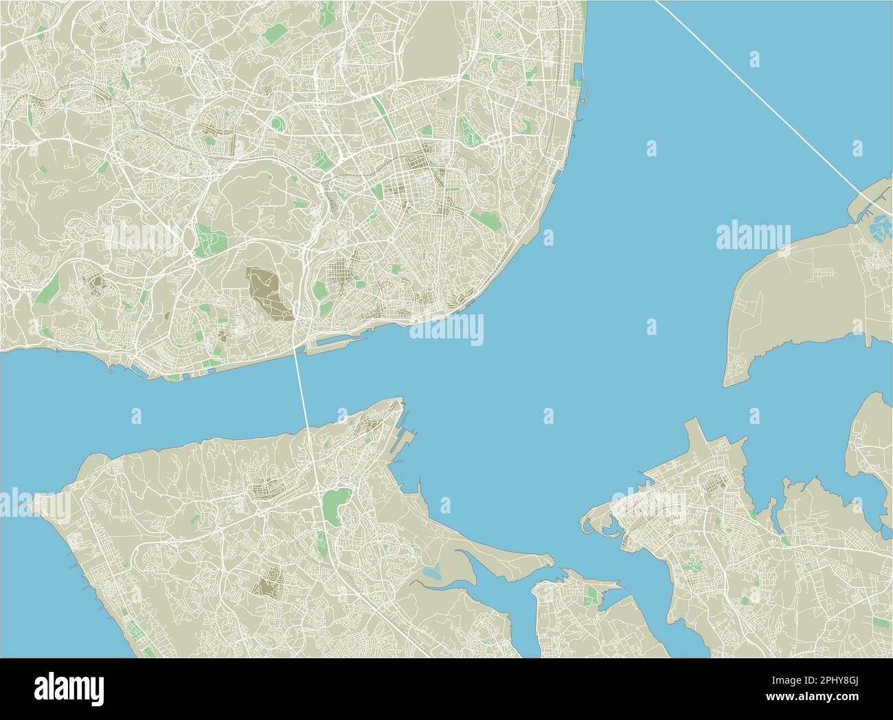 Vector city map of Lisbon with well organized separated layers Stock Vector Image & Art - Alamy
