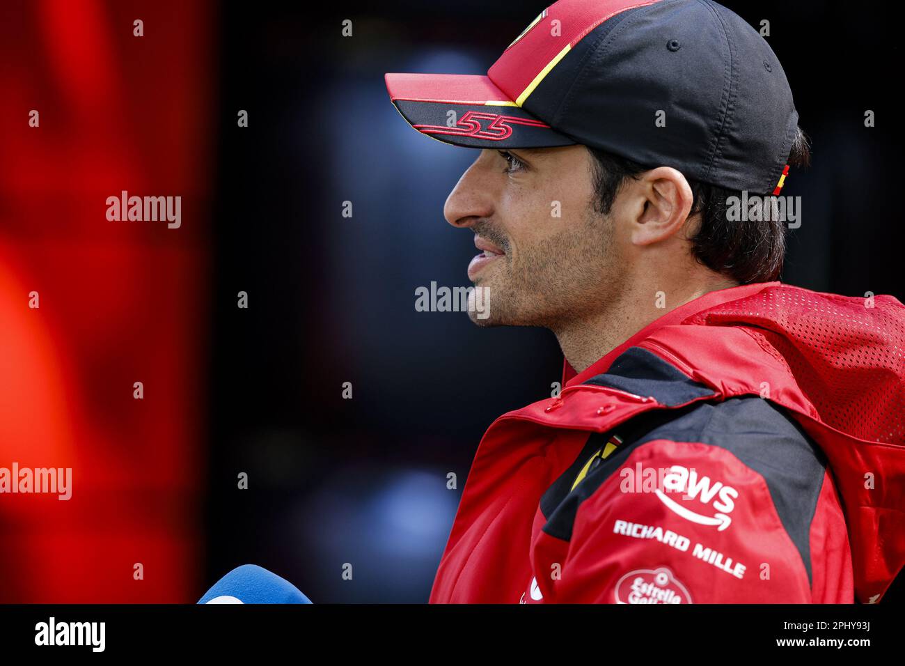 SAINZ Carlos (spa), Scuderia Ferrari SF-23, portrait during the Formula 1 Rolex Australian Grand ...