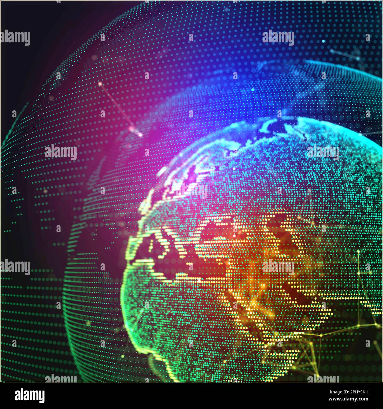 Earch globe, world map point, line, composition representing global ...