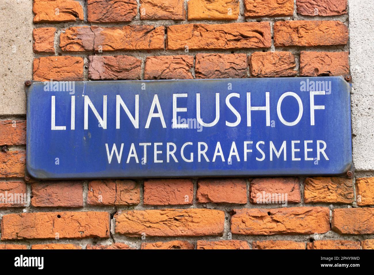 Street Sign Linnaeushof At Amsterdam The Netherlands 28-3-2023 Stock ...