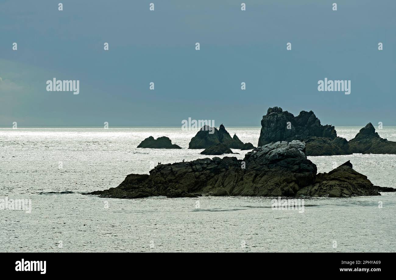 Lizzard Point Rocks Stock Photo - Alamy