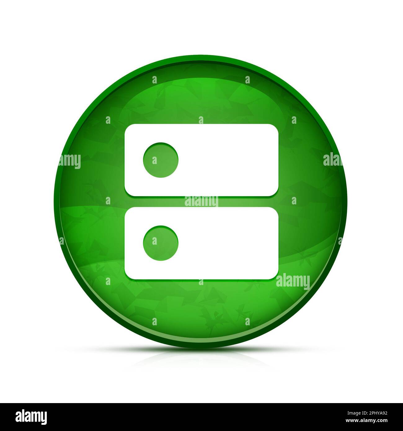 DNS icon on classy splash green round button Stock Photo - Alamy