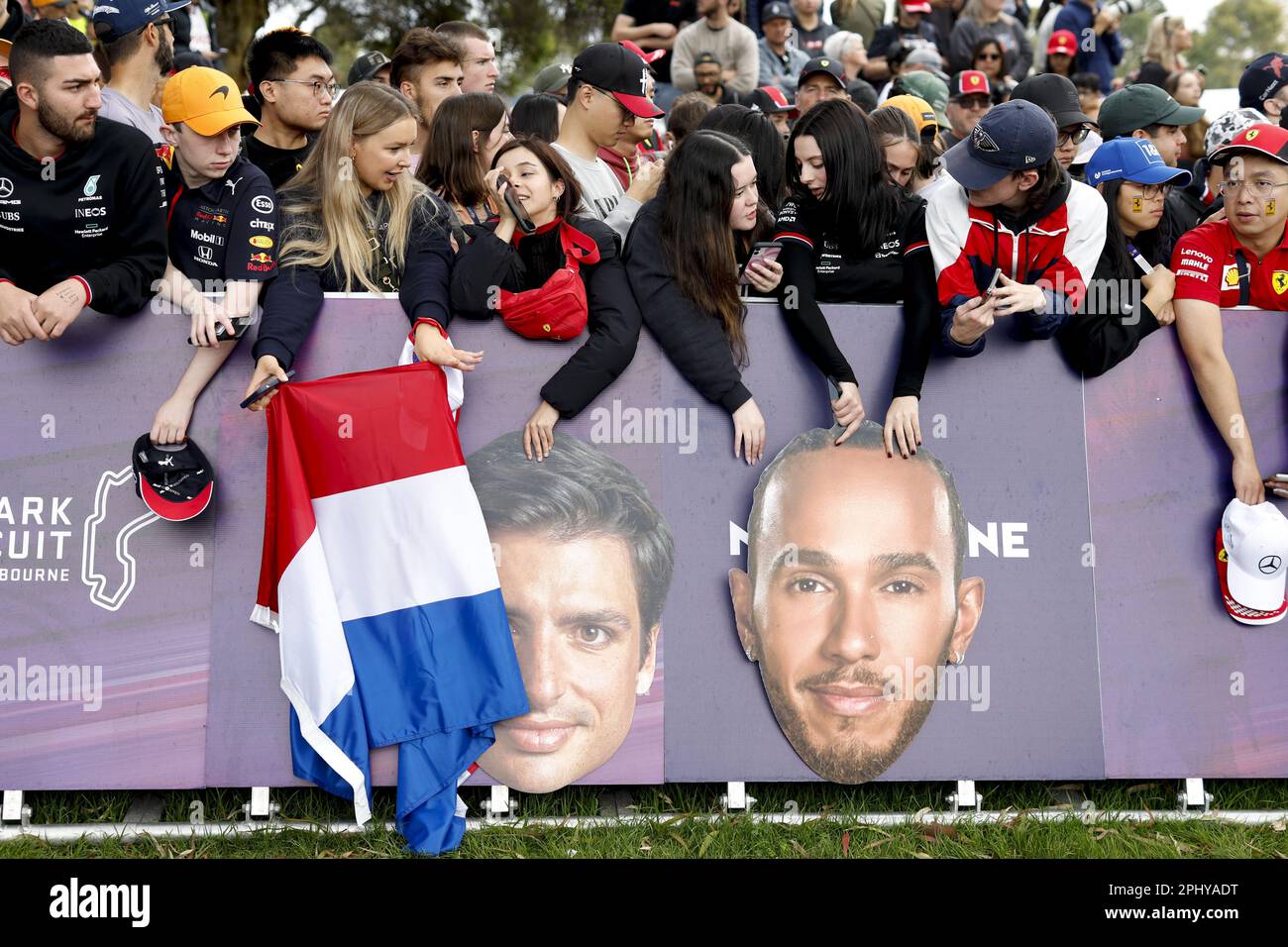 spectators, fans during the Formula 1 Rolex Australian Grand Prix 2023 ...