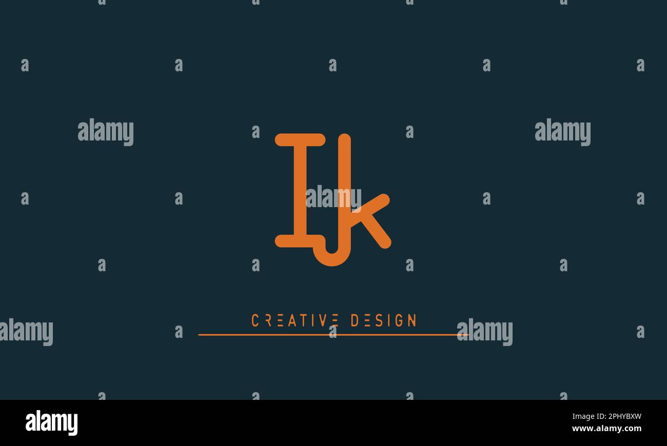 Alphabet letters Initials Monogram logo IK , KI Stock Vector Image ...
