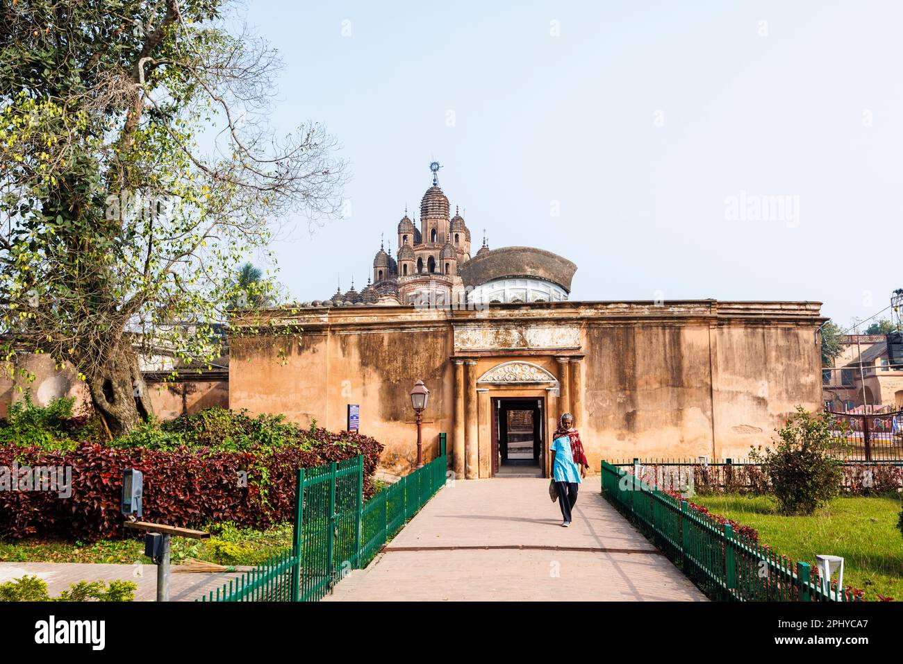 Entrance to the Lalji Mandir temple in the Kalna Rajbari Complex of ...