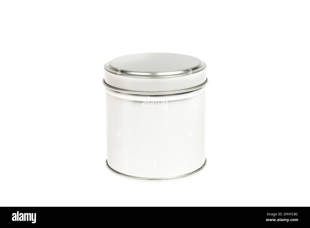 Metal Container With Lid, For Multiple Uses; Photo On White Background ...